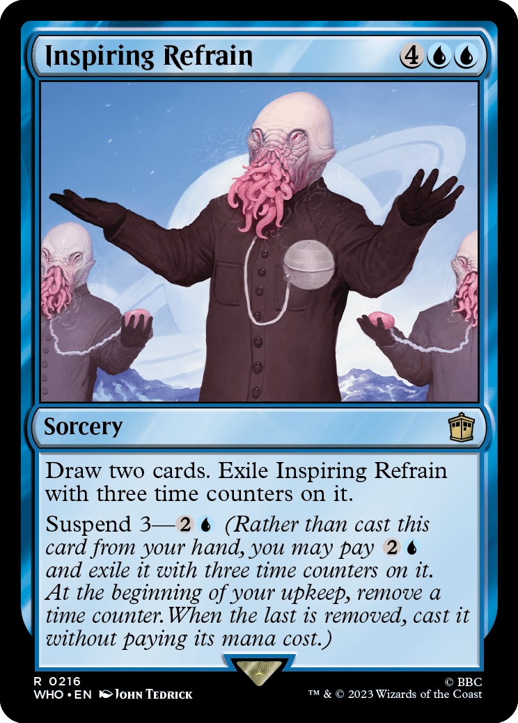 Inspiring Refrain - Universes Beyond: Doctor Who - Magic: The Gathering