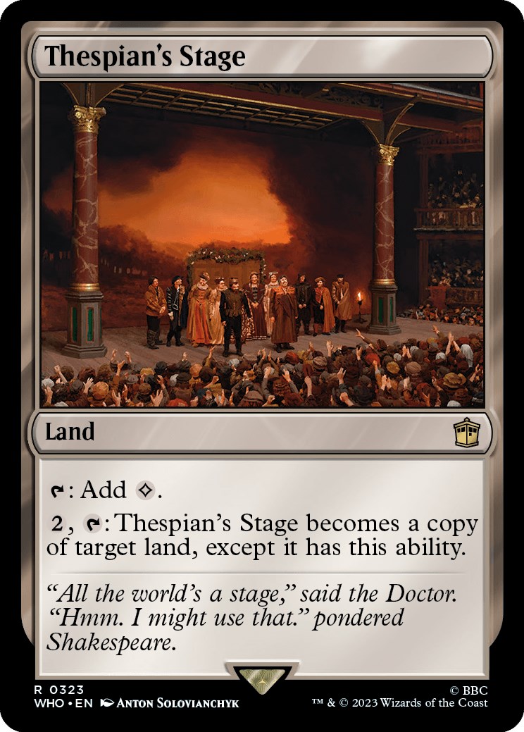 Thespian's Stage - Universes Beyond: Doctor Who - Magic: The Gathering