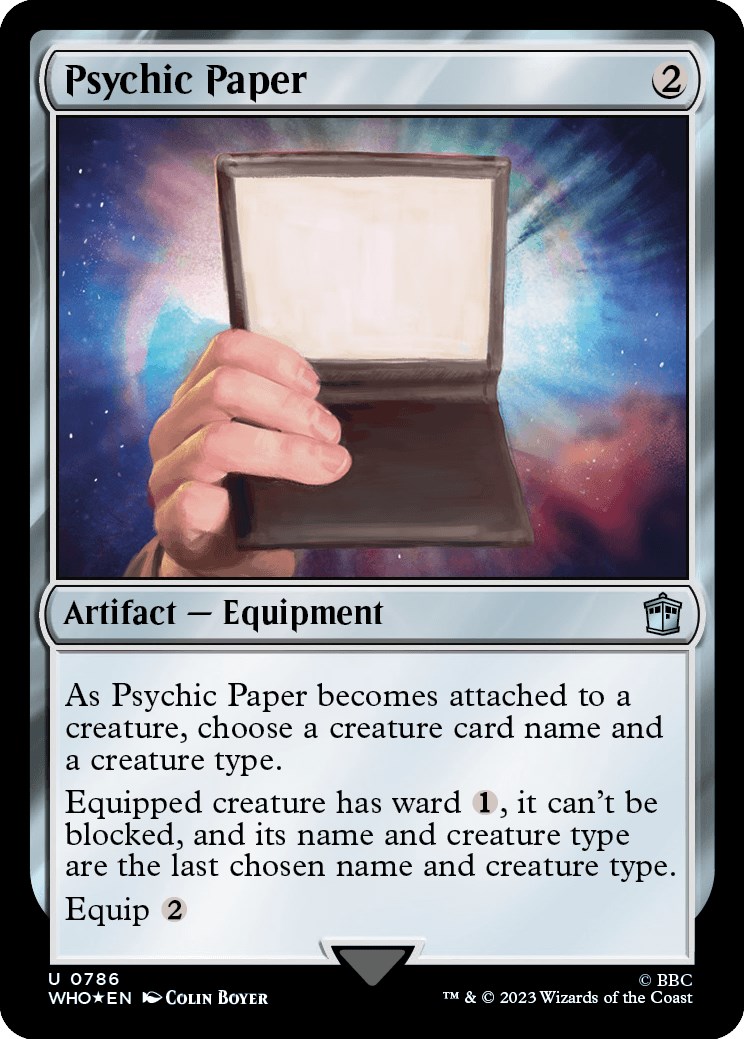 Psychic Paper (Surge Foil) - Universes Beyond: Doctor Who - Magic: The ...