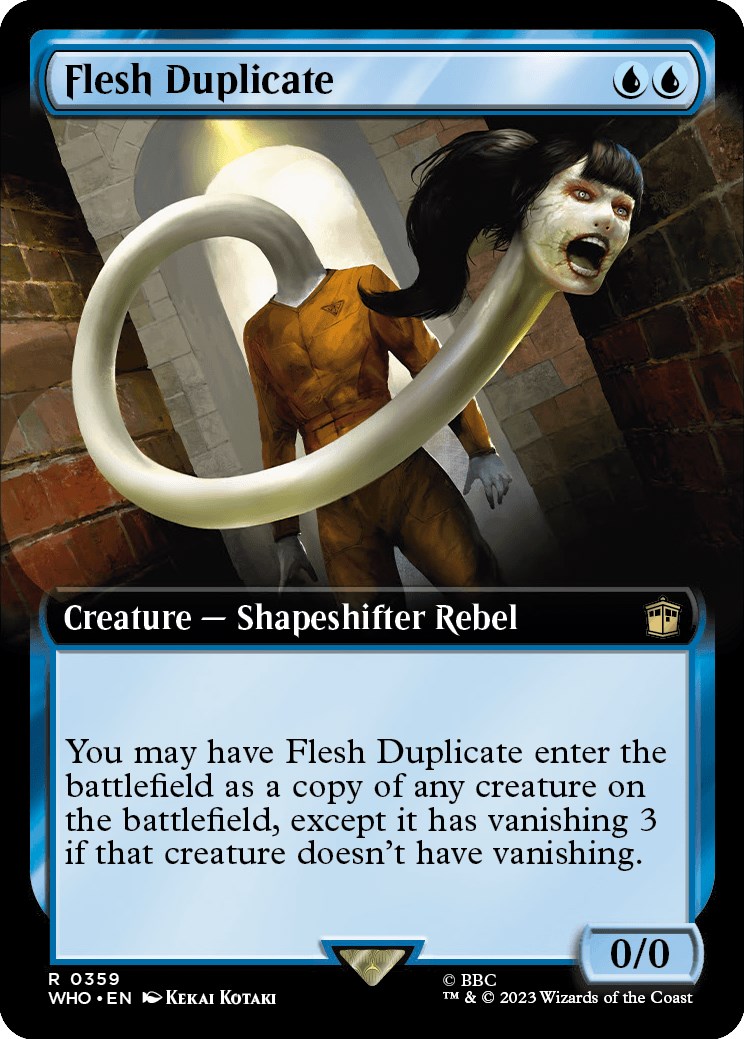 Flesh Duplicate (Extended Art) - Universes Beyond: Doctor Who - Magic: The Gathering