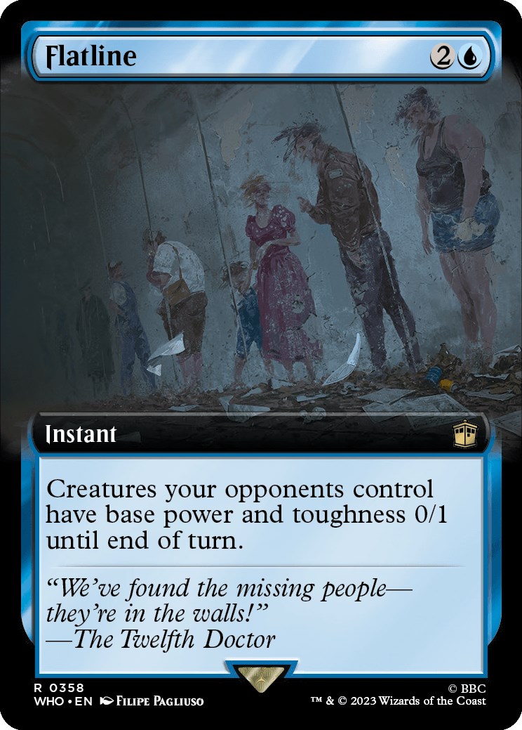 Flatline (Extended Art) - Universes Beyond: Doctor Who - Magic: The Gathering