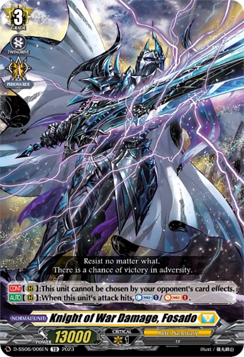 Knight of War Damage, Fosado - D-SS06: Stand Up Deckset "Gramgrace" - Cardfight Vanguard