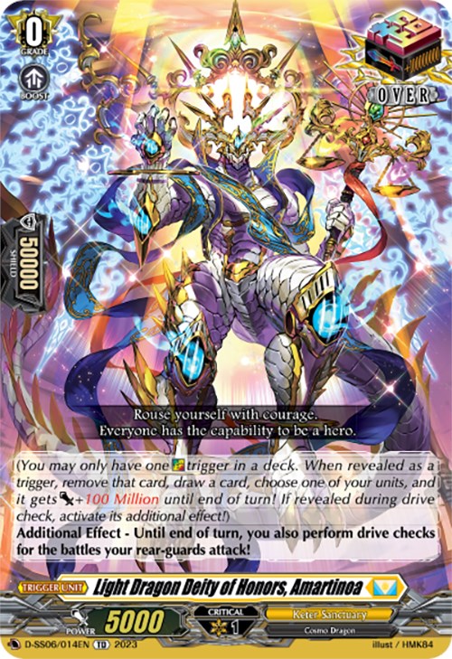Light Dragon Deity of Honors, Amartinoa - D-SS06: Stand Up Deckset "Gramgrace" - Cardfight Vanguard
