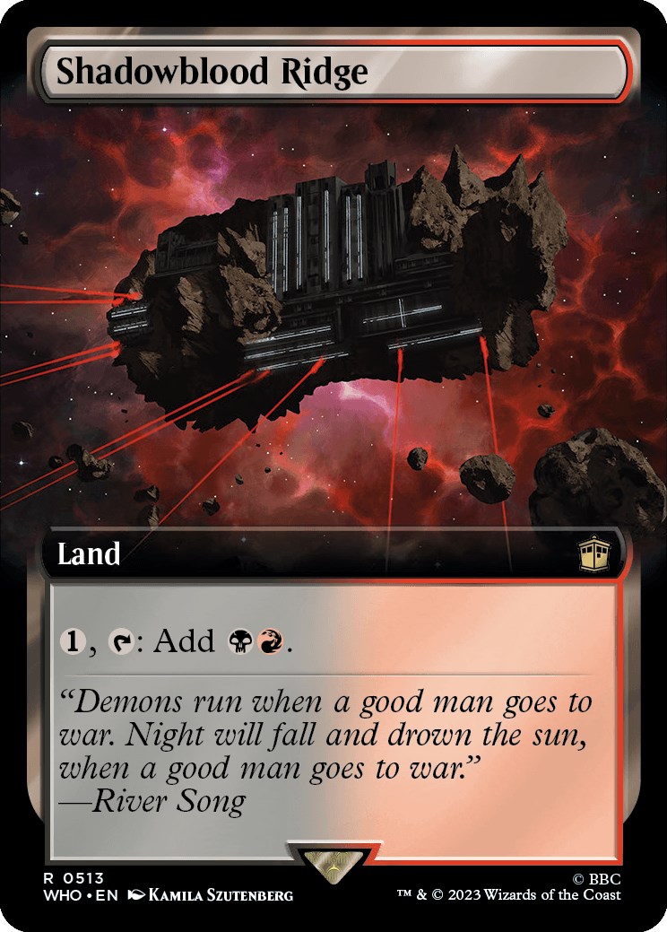 Shadowblood Ridge (Extended Art) - Universes Beyond: Doctor Who - Magic ...
