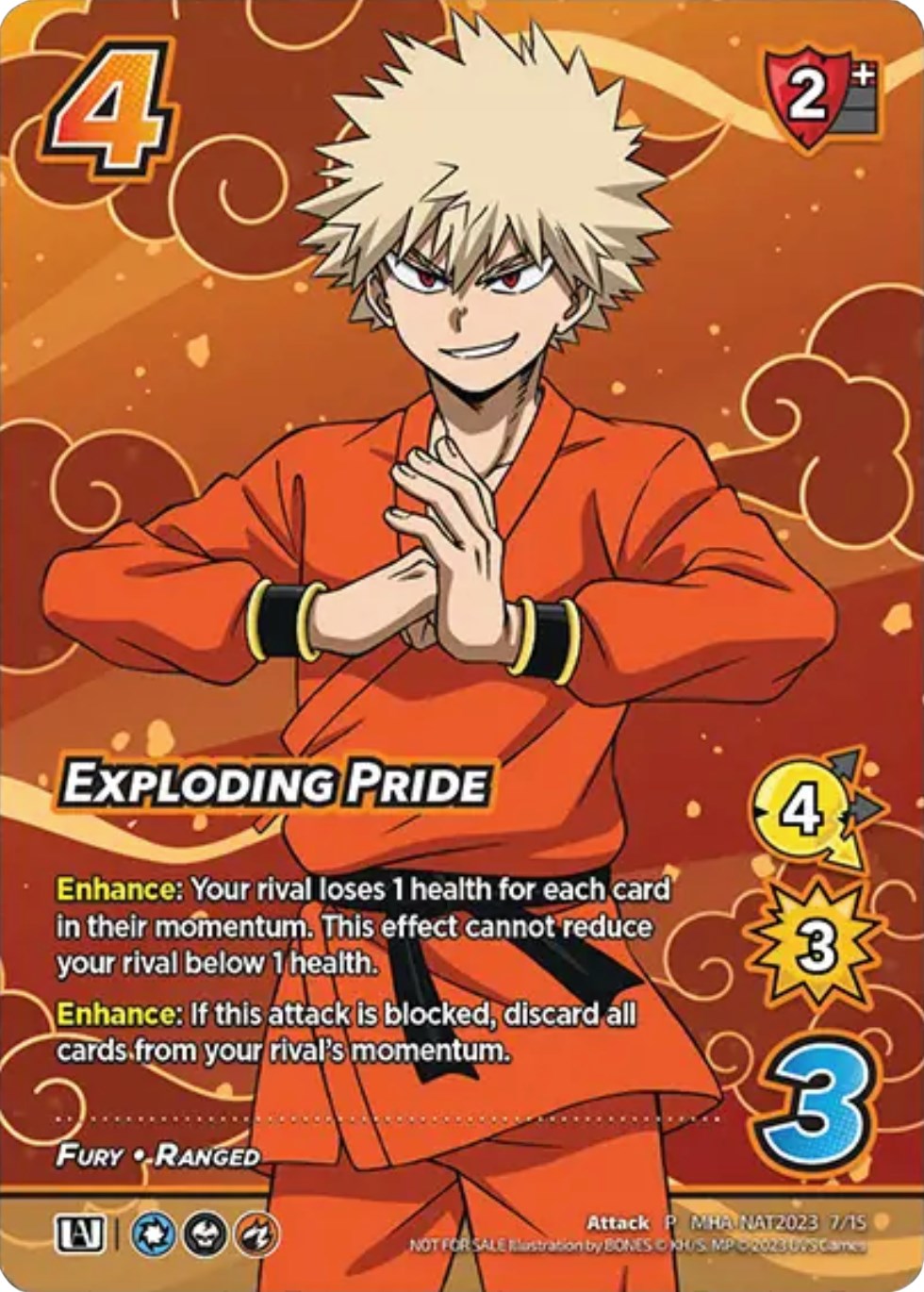 Exploding Pride (Pro Hero Nationals 2023) - UniVersus: My Hero Academia Promo Cards - UniVersus