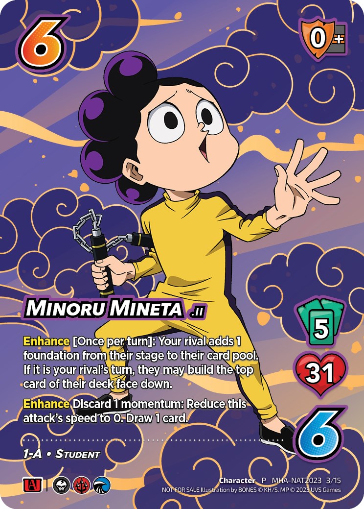 Minoru Mineta (Pro Hero Nationals 2023) - UniVersus: My Hero Academia Promo Cards - UniVersus