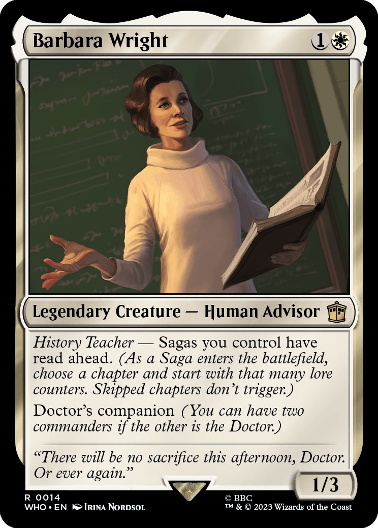 Barbara Wright - Universes Beyond: Doctor Who - Magic: The Gathering