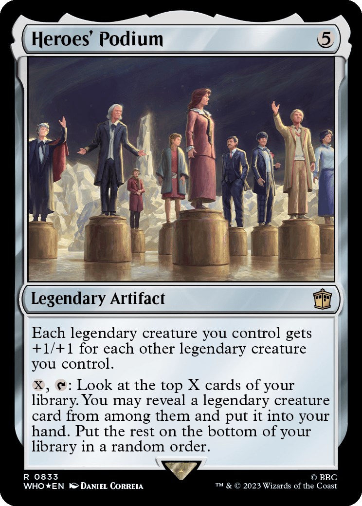 Heroes' Podium (Surge Foil) - Universes Beyond: Doctor Who - Magic: The ...