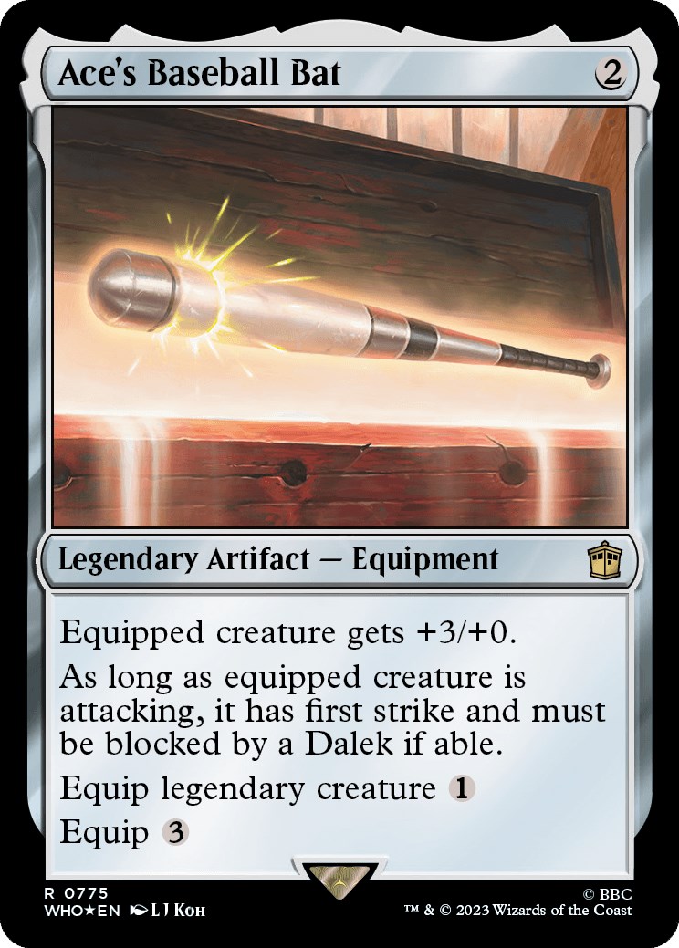 Ace's Baseball Bat (Surge Foil) - Universes Beyond: Doctor Who - Magic ...