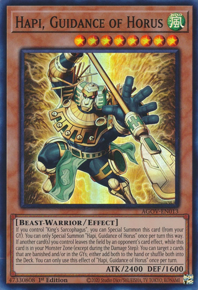 Hapi, Guidance of Horus - Age of Overlord - YuGiOh