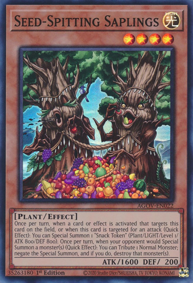 Seed-Spitting Saplings - Age of Overlord - YuGiOh