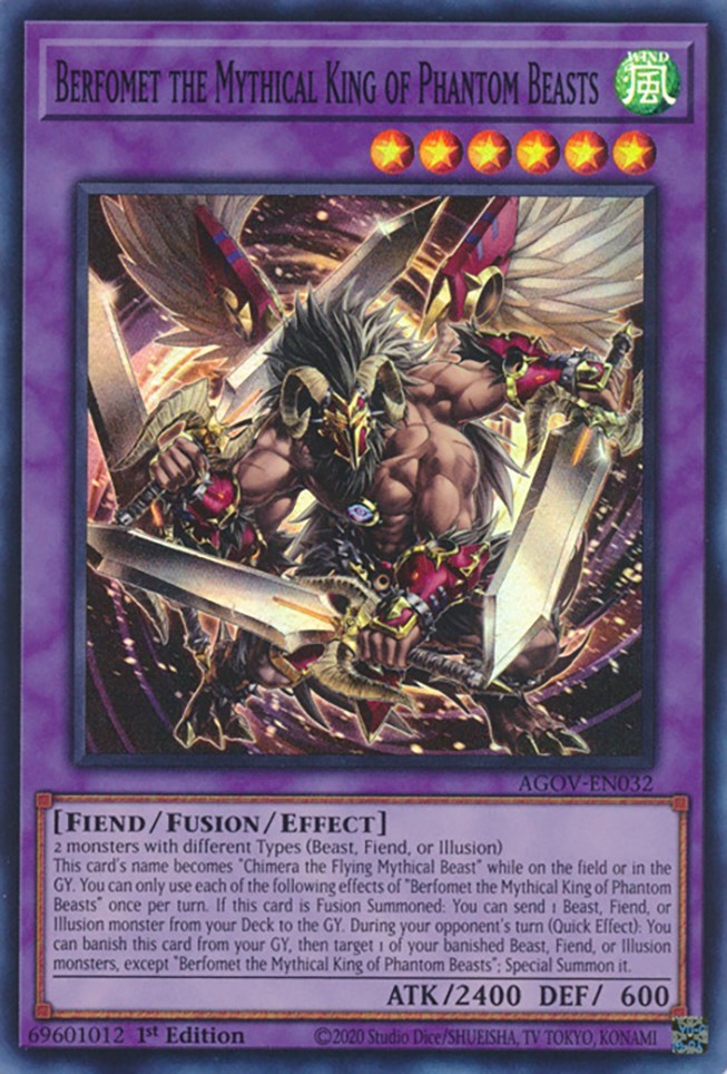 Berfomet the Mythical King of Phantom Beasts - Age of Overlord - YuGiOh