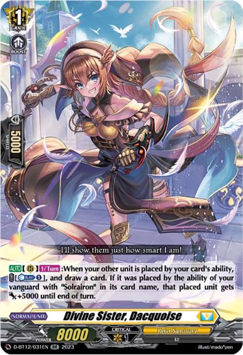 Divine Sister, Dacquoise - Evenfall Onslaught - Cardfight Vanguard