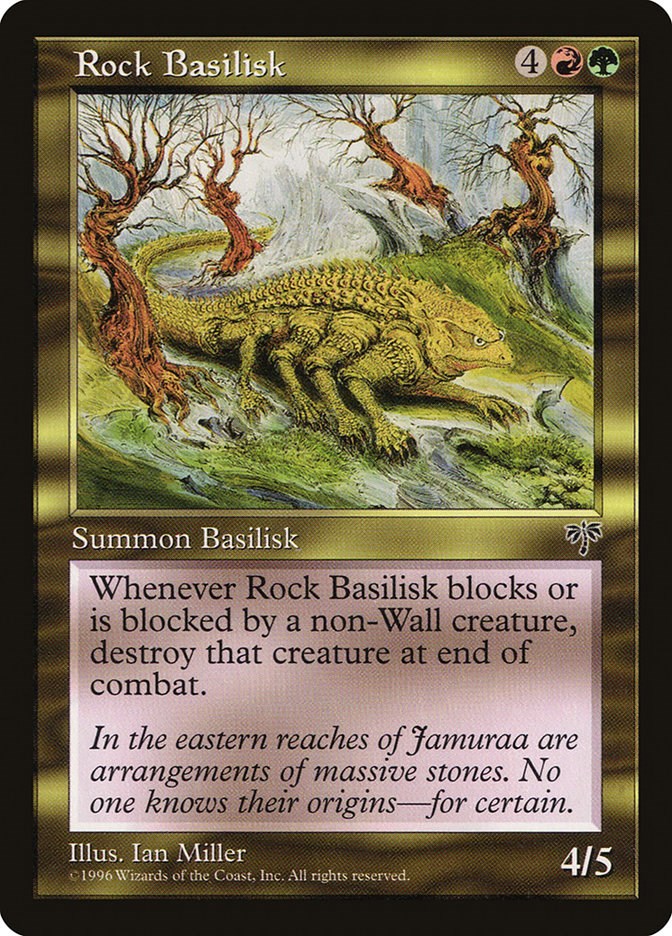 Rock Basilisk - Mirage - Magic: The Gathering