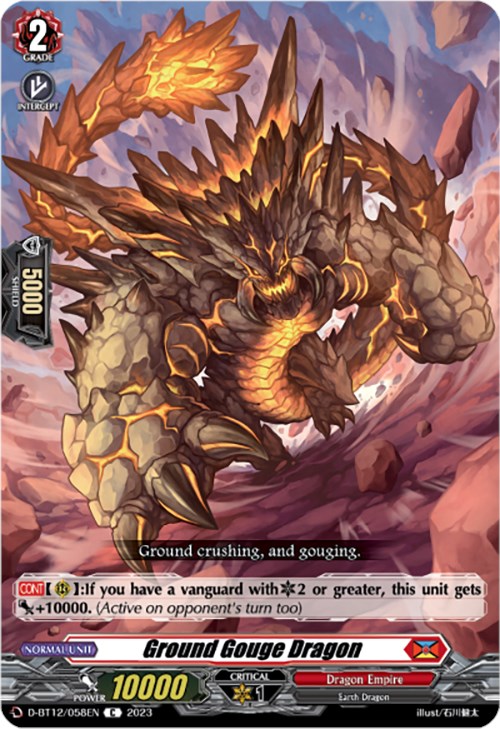Ground Gouge Dragon - Evenfall Onslaught - Cardfight Vanguard