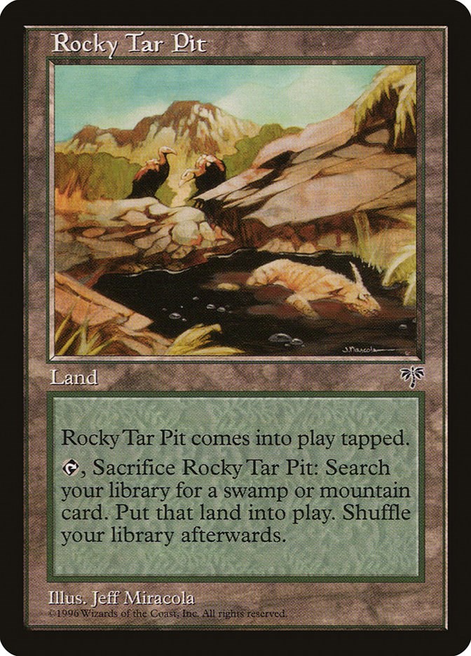 Rocky Tar Pit - Mirage - Magic: The Gathering