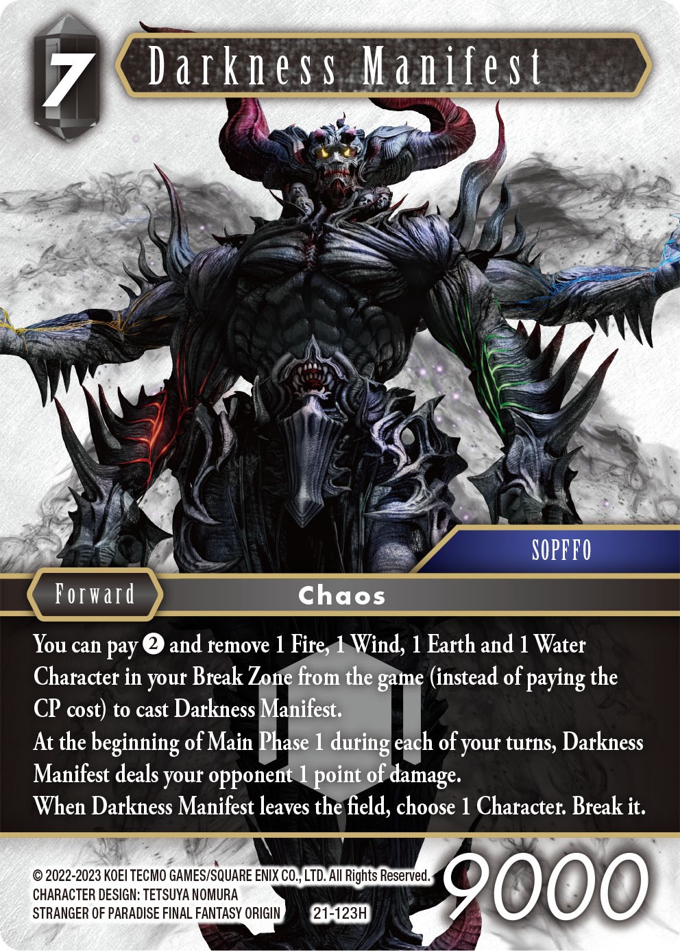 Darkness Manifest - Beyond Destiny - Final Fantasy TCG