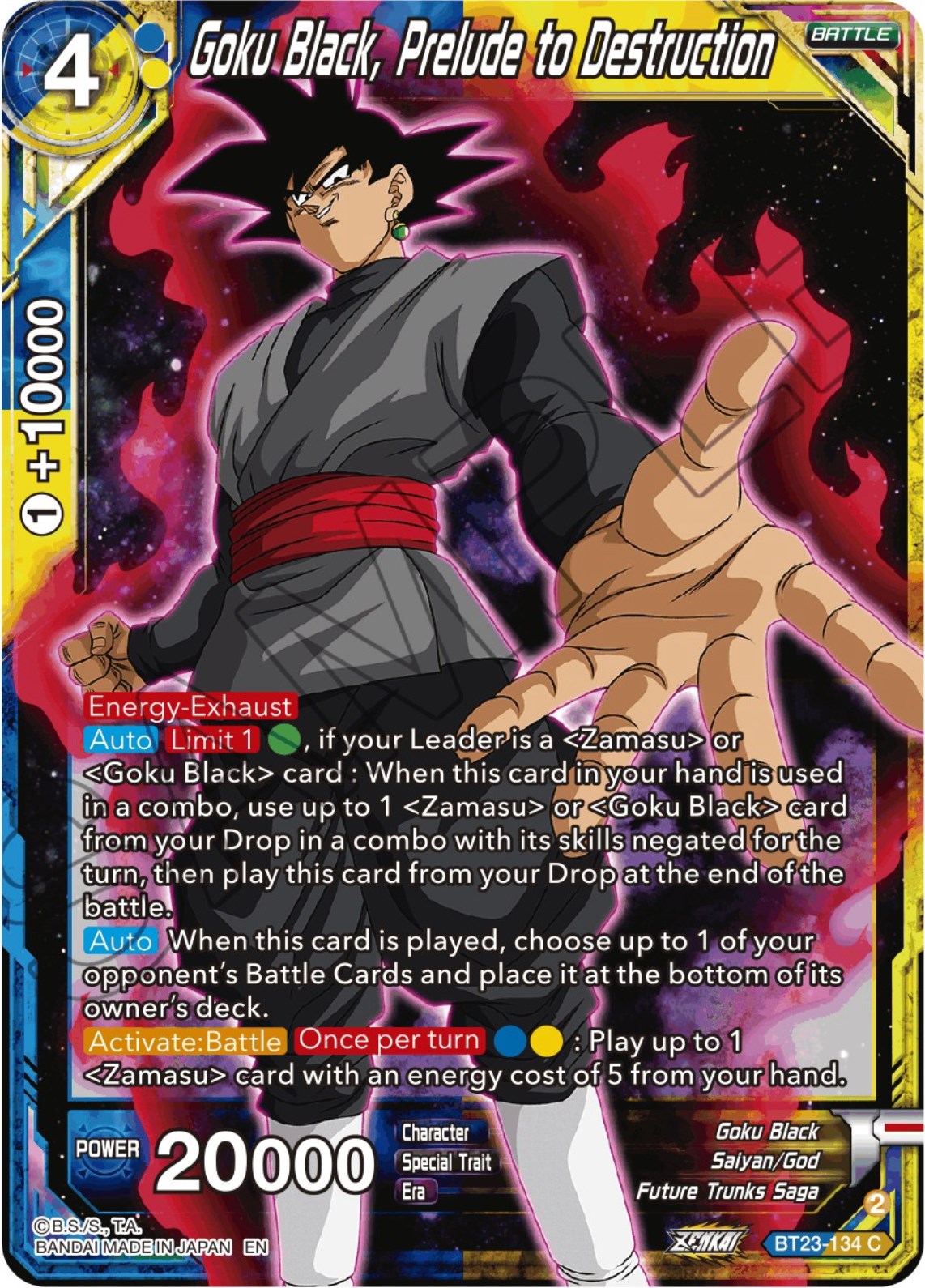 Goku Black, Prelude to Destruction - Perfect Combination - Dragon Ball ...
