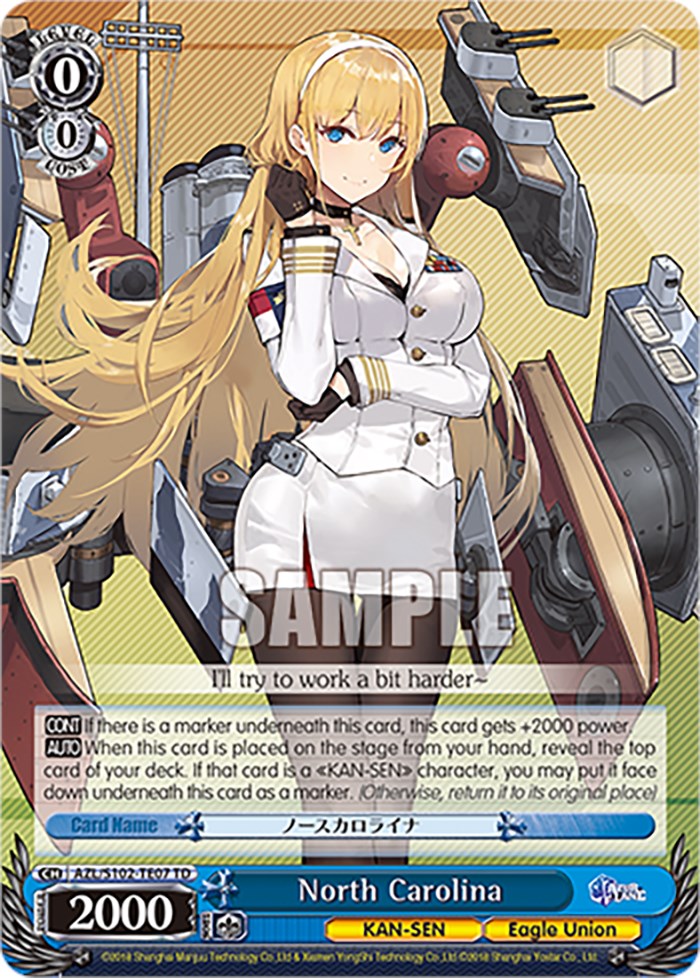 North Carolina - Azur Lane - Weiss Schwarz