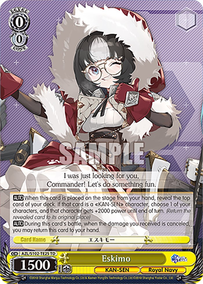 Eskimo - Azur Lane - Weiss Schwarz