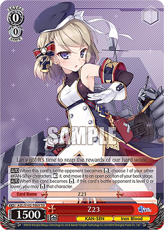 Z23 - Azur Lane - Weiss Schwarz