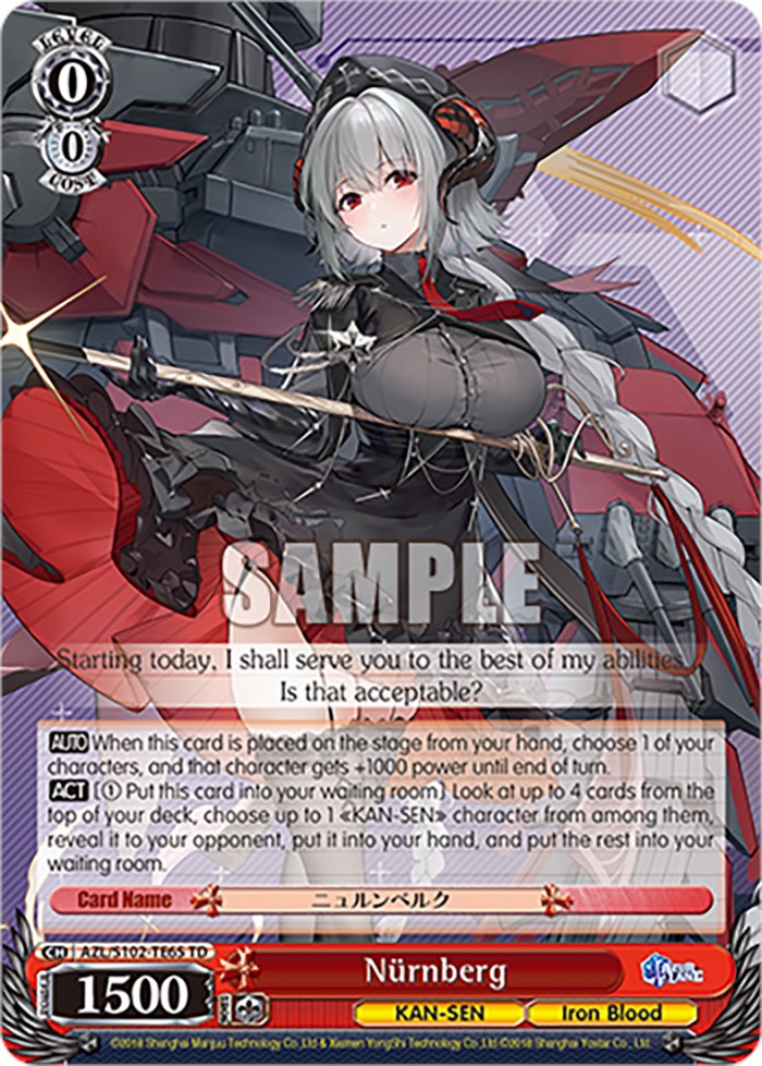 Nurnberg - Azur Lane - Weiss Schwarz