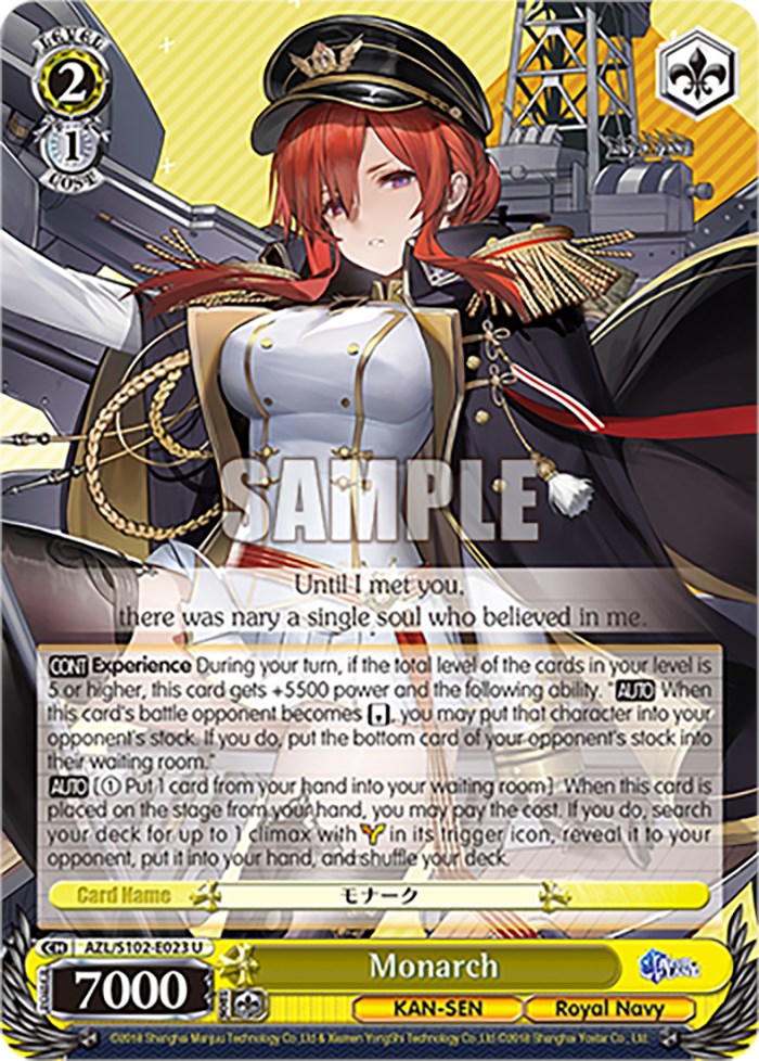 Monarch - Azur Lane - Weiss Schwarz