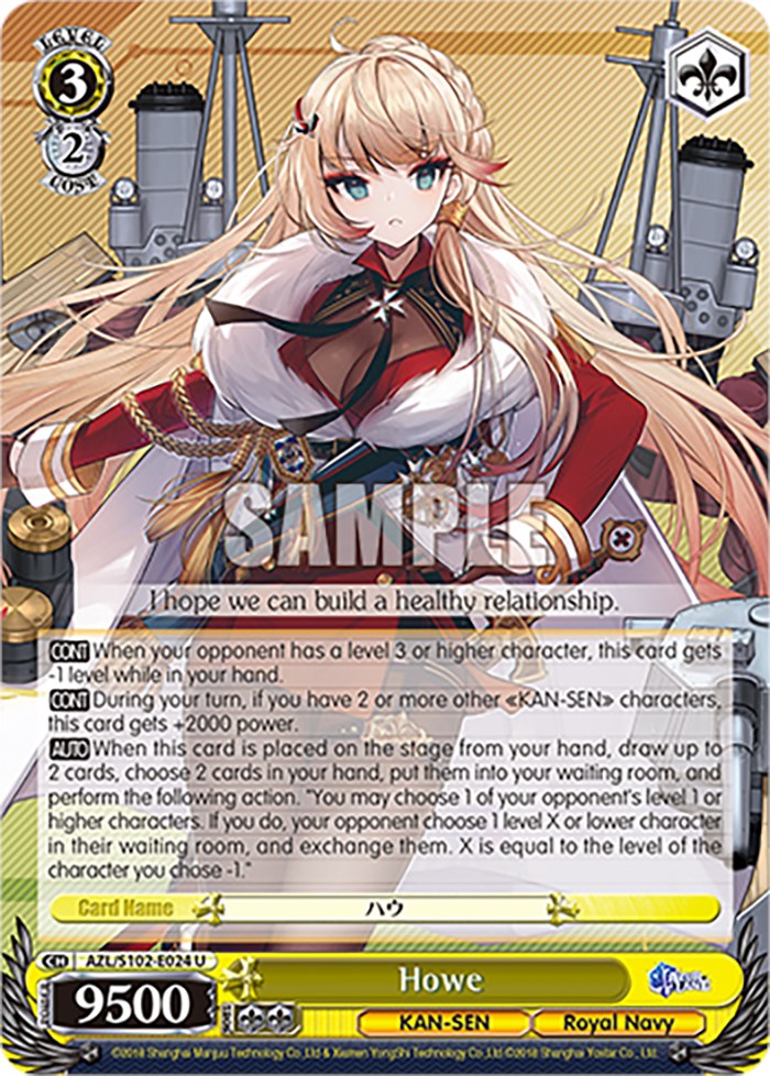 Howe - Azur Lane - Weiss Schwarz