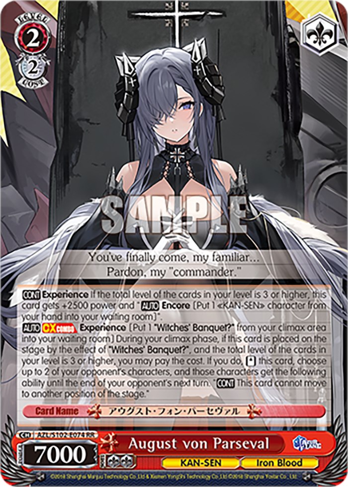 August von Parseval - Azur Lane - Weiss Schwarz