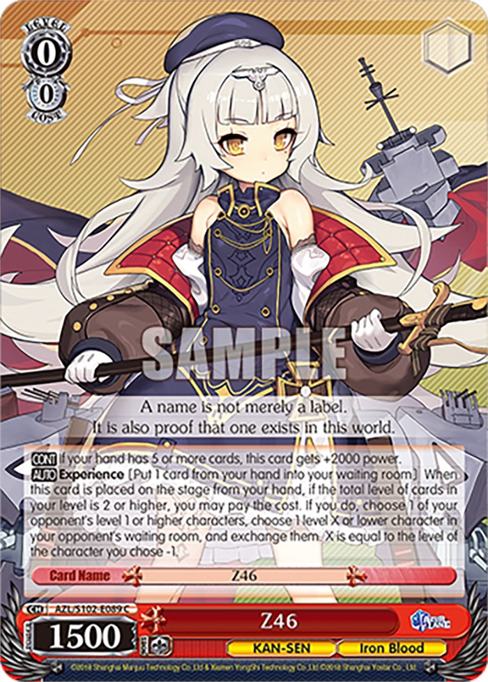 Z46 - Azur Lane - Weiss Schwarz