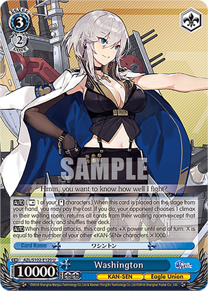 Washington - Azur Lane - Weiss Schwarz