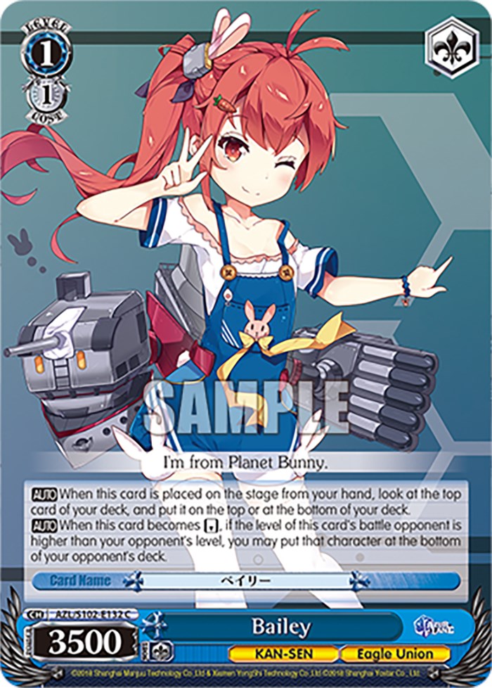 Bailey - Azur Lane - Weiss Schwarz