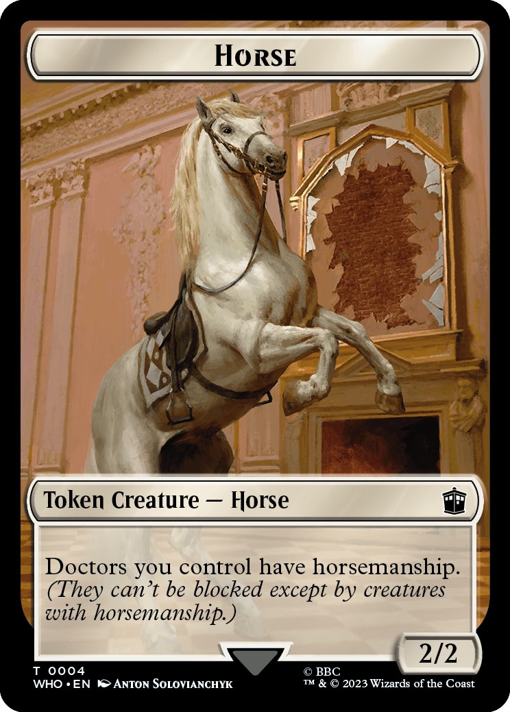 Horse // Treasure (0028) Double-Sided Token - Universes Beyond: Doctor ...