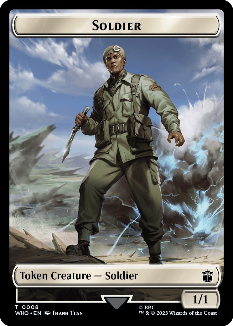 Soldier // Treasure (0028) Double-Sided Token - Universes Beyond ...