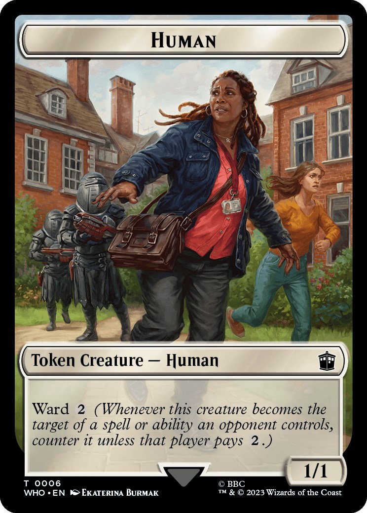 Human (0006) // Fish Double-Sided Token - Universes Beyond: Doctor Who ...