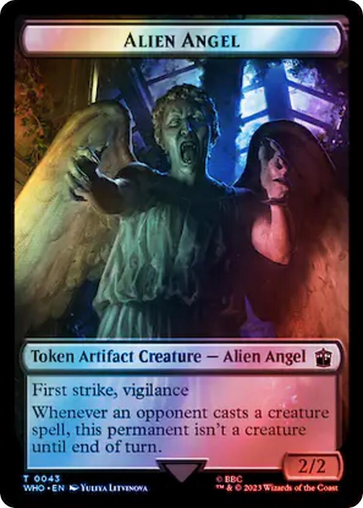 Alien Angel // Food (0057) Double-Sided Token (Surge Foil) - Universes ...