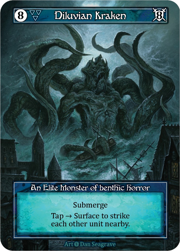 Diluvian Kraken (Foil) - Alpha - Sorcery: Contested Realm