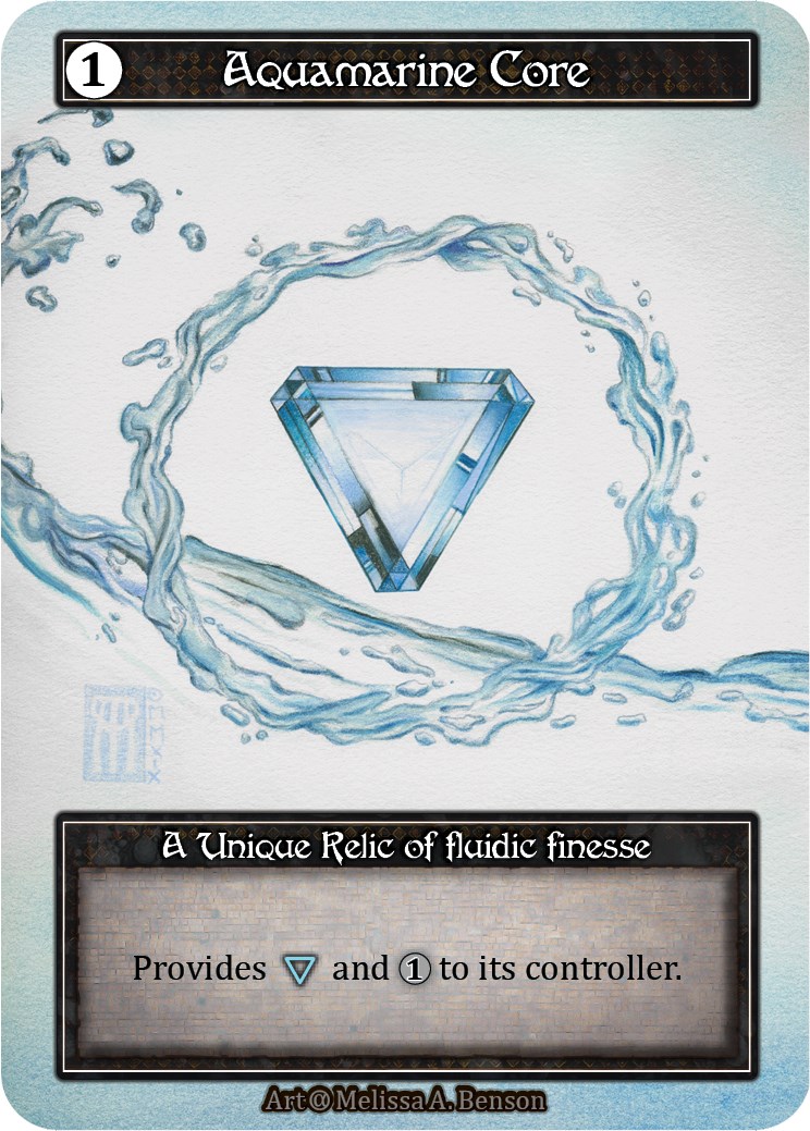Aquamarine Core (Foil) - Alpha - Sorcery: Contested Realm