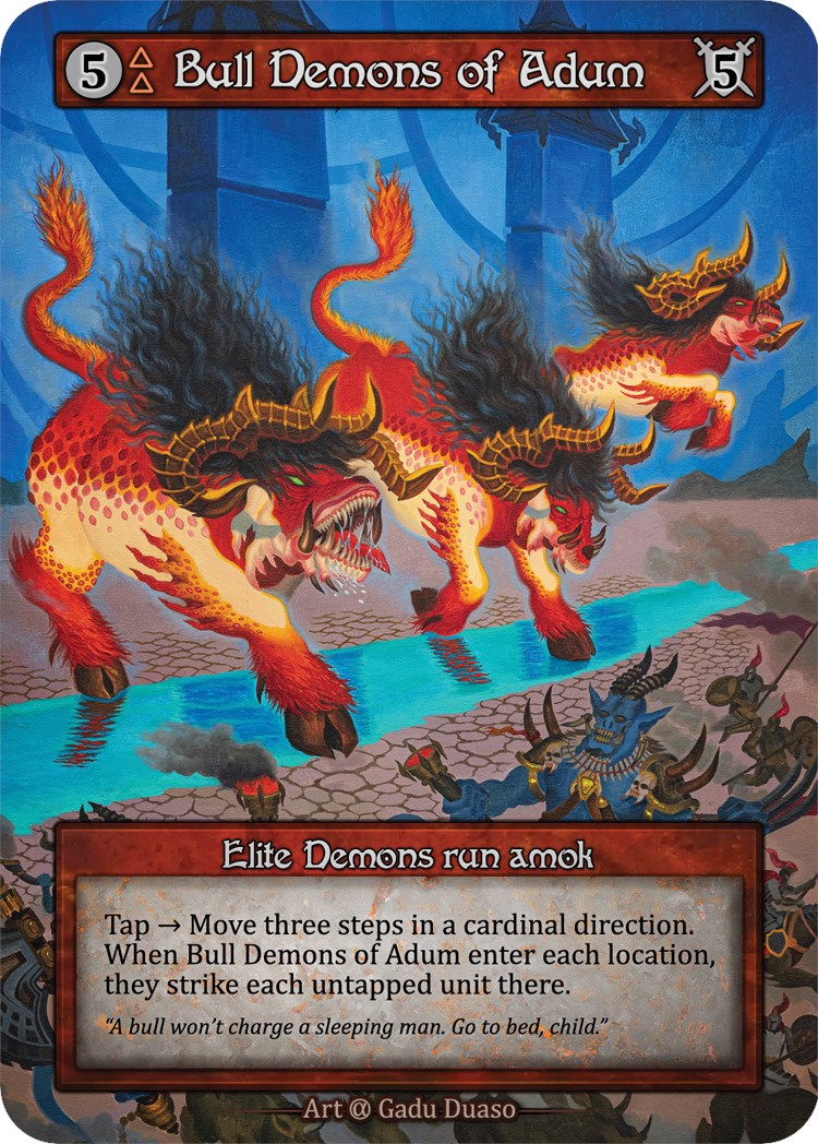 Bull Demons of Adum (Preconstructed Deck) - Alpha - Sorcery: Contested ...