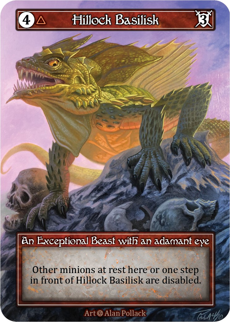 Hillock Basilisk (Foil) - Alpha - Sorcery: Contested Realm