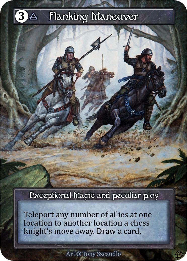 Flanking Maneuver (Foil) - Alpha - Sorcery: Contested Realm