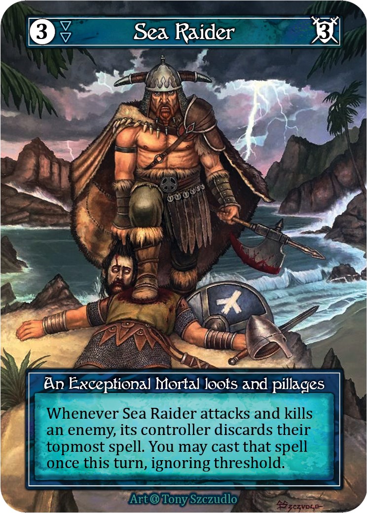 Sea Raider (Foil) - Alpha - Sorcery: Contested Realm