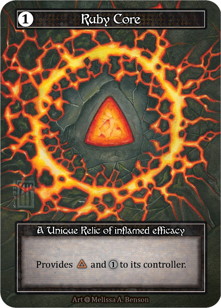 Ruby Core (Foil) - Alpha - Sorcery: Contested Realm