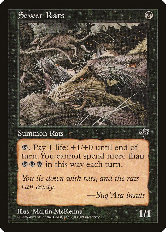 Sewer Rats - Mirage - Magic: The Gathering
