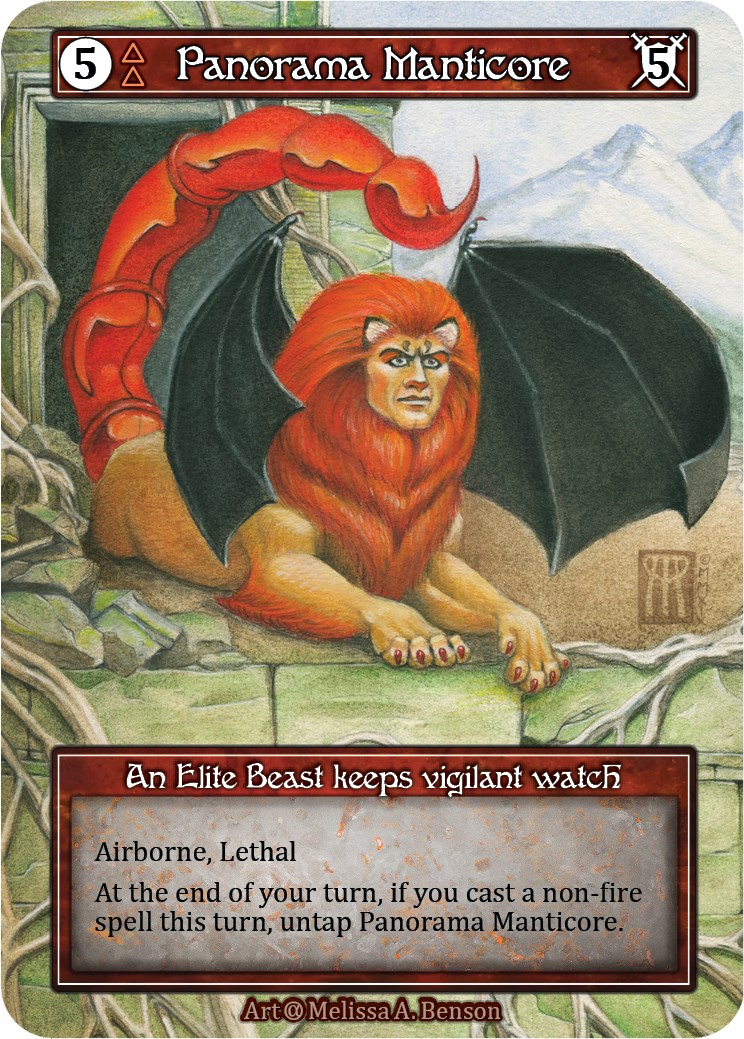 Panorama Manticore (Foil) - Alpha - Sorcery: Contested Realm