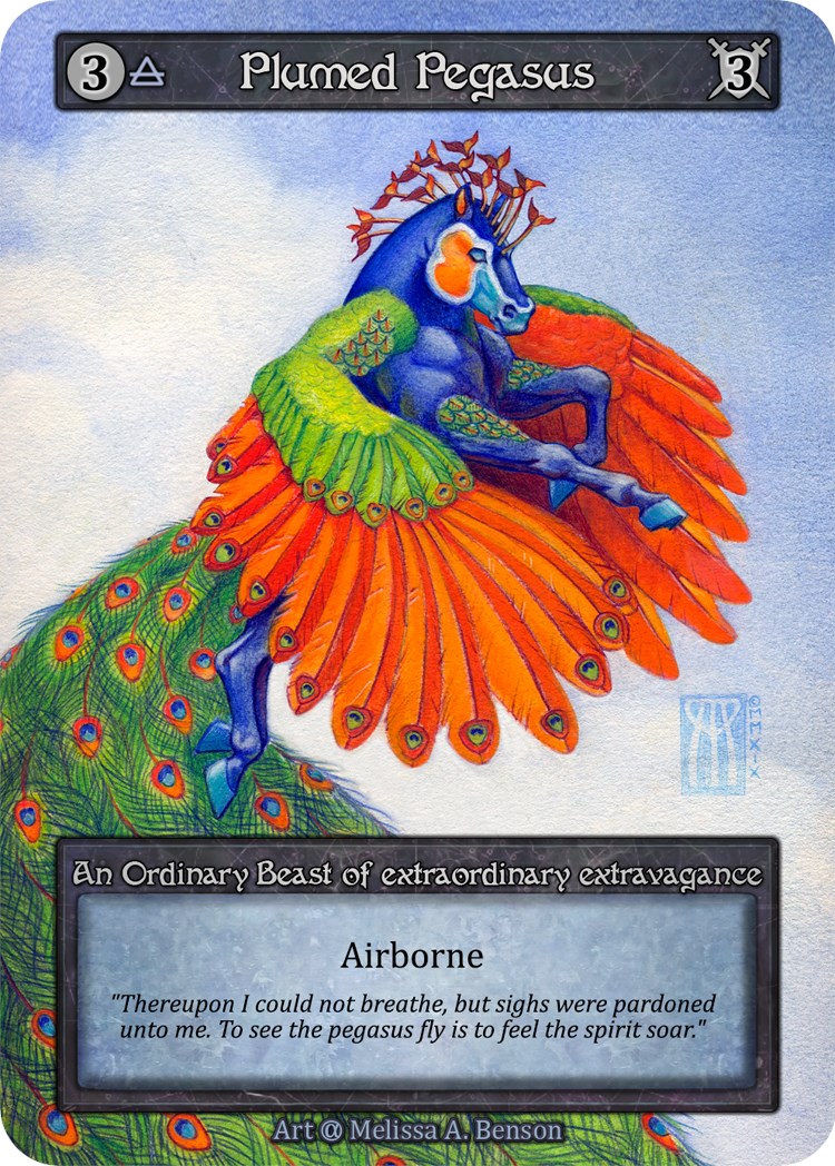 Plumed Pegasus - Alpha - Sorcery: Contested Realm