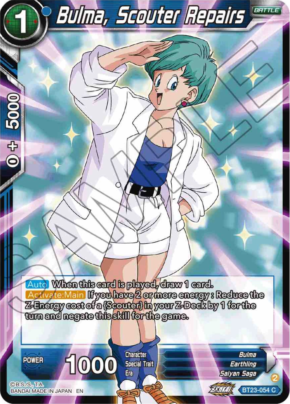 Bulma, Scouter Repairs - Perfect Combination - Dragon Ball Super CCG