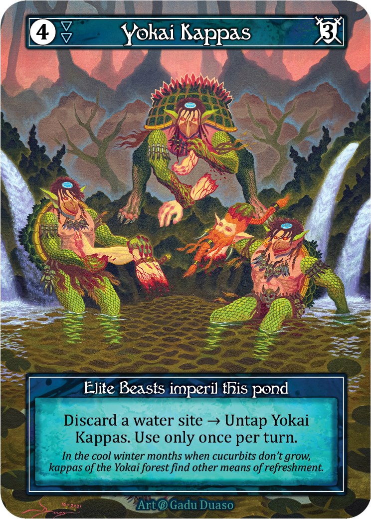 Yokai Kappas (Foil) - Beta - Sorcery: Contested Realm
