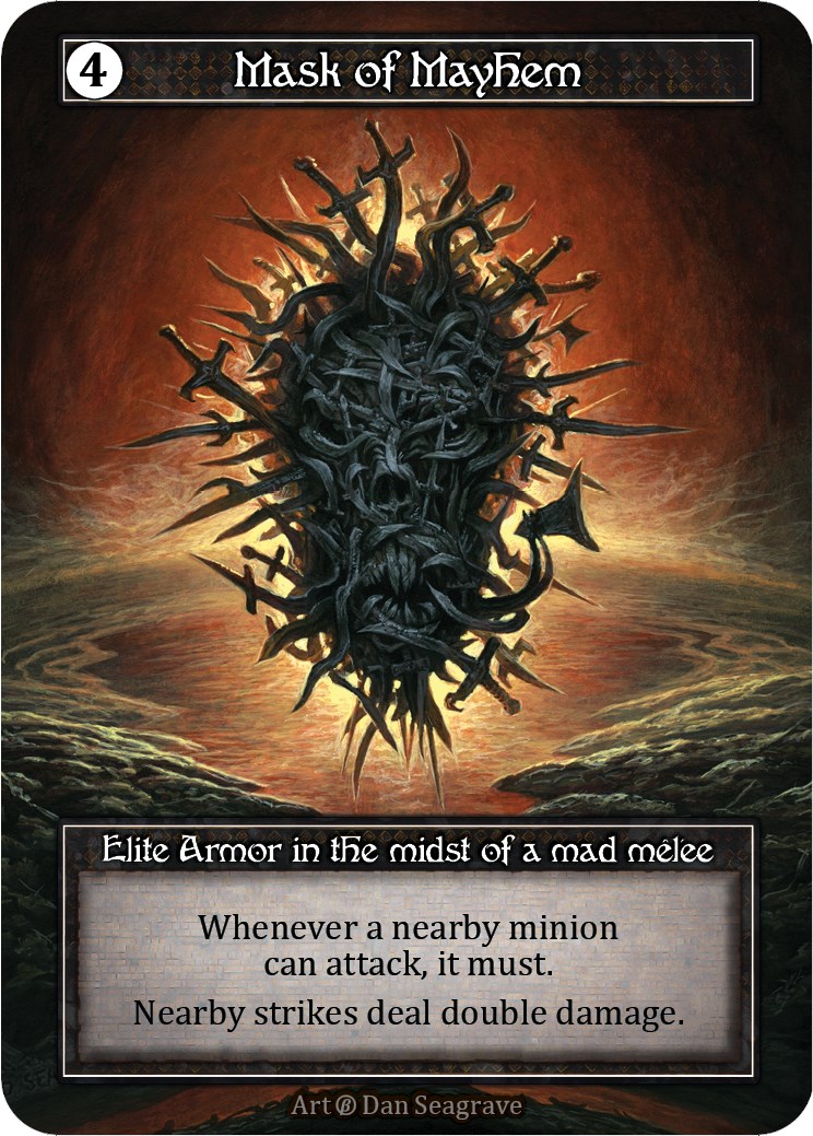 Mask of Mayhem (Foil) - Beta - Sorcery: Contested Realm