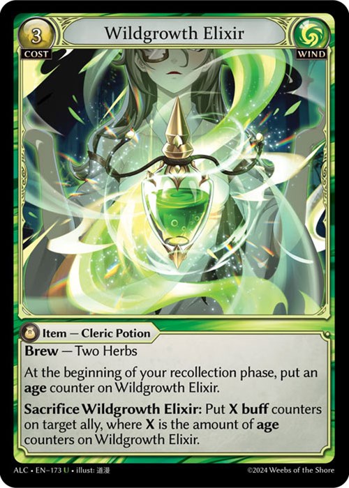 Wildgrowth Elixir - Alchemical Revolution - Grand Archive TCG